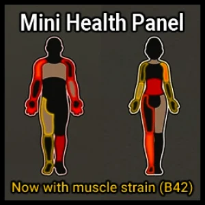 Mod «[B41/B42] Mini Health Panel» for Project Zomboid — Goodmods.info