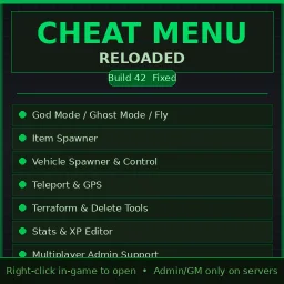 Mod «Cheat Menu: Reloaded [B42 Fixed]» for Project Zomboid — Goodmods.info